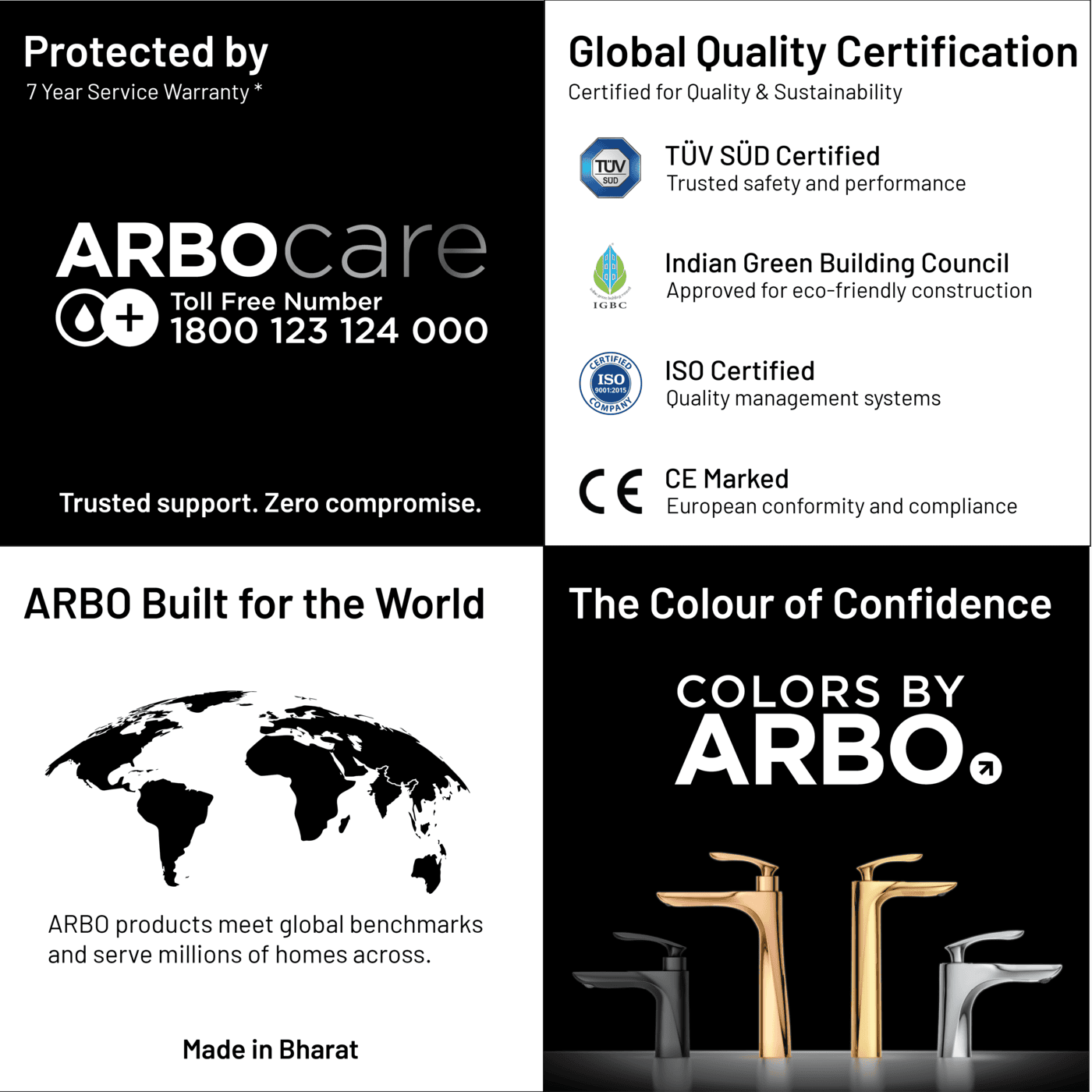 LV-17 Nozzle Bib Tap With Wall Flange - Lavish Collection | ARBO